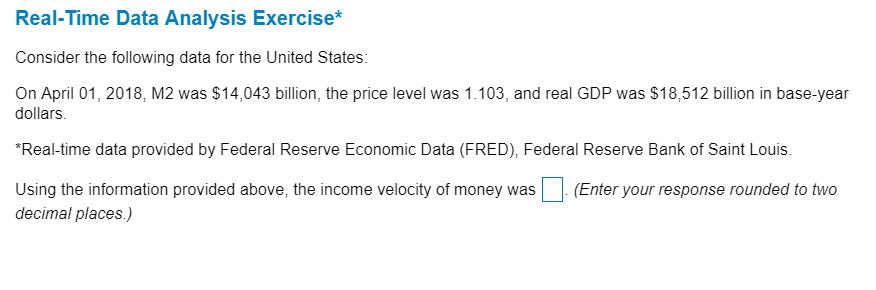 Solved Real-Time Data Analysis Exercise* Consider the | Chegg.com