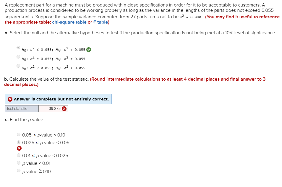 Solved A replacement part for a machine must be produced | Chegg.com