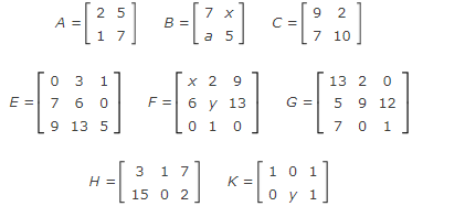 Solved Using the given matrices, calculate the quantities, | Chegg.com