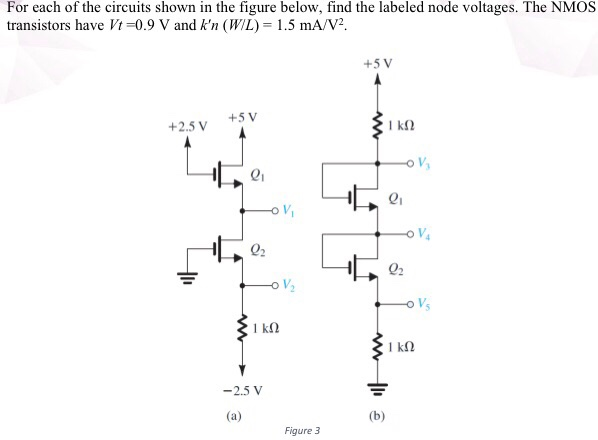Solved For each of the circuits shown in the figure below, | Chegg.com