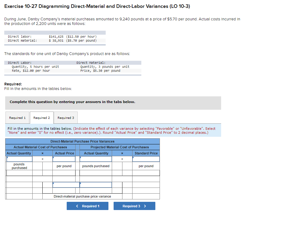 Solved Exercise 10-27 Diagramming Direct-Material and | Chegg.com
