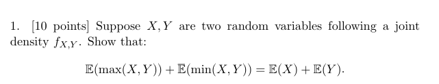 Solved Suppose X, ﻿Y are two random variables following a | Chegg.com