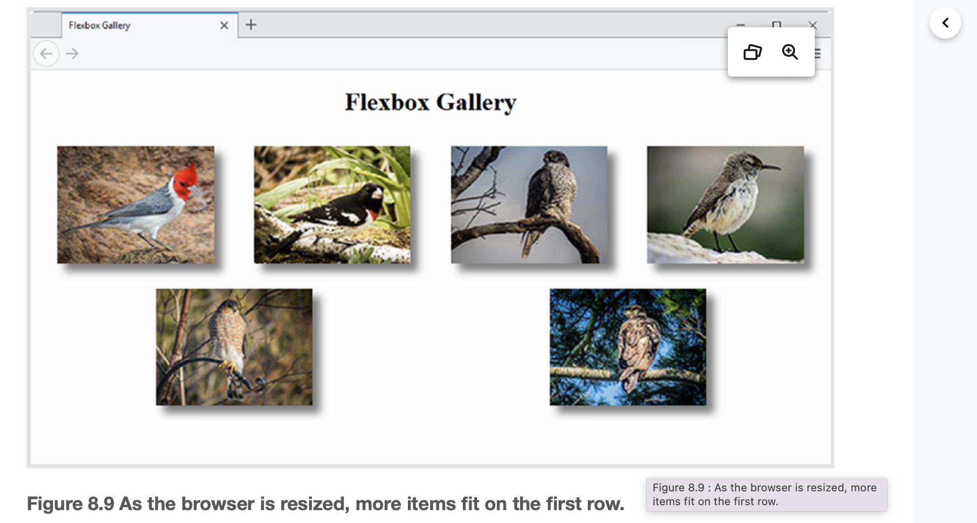 You'll configure an image gallery with flexbox | Chegg.com