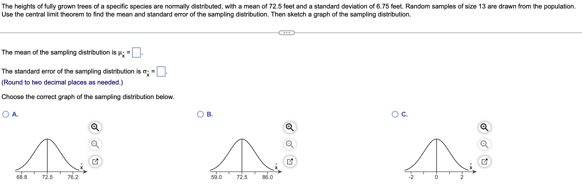 Use the central limit theorem to find the mean and | Chegg.com