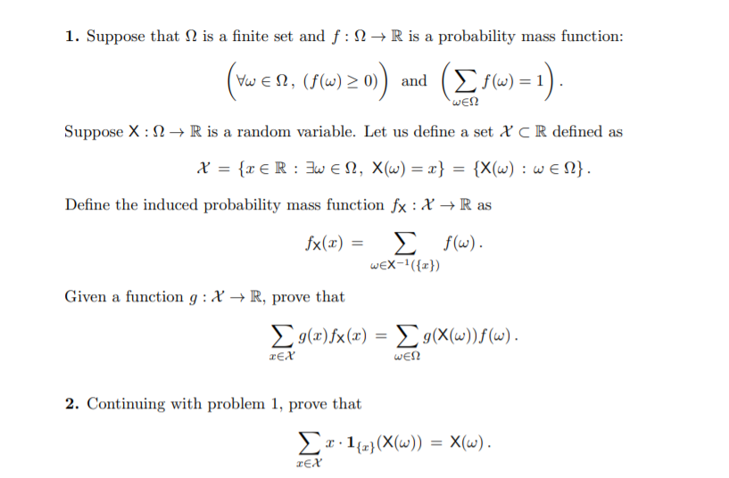 Solved 1. Suppose that N is a finite set and f: N + R is a | Chegg.com