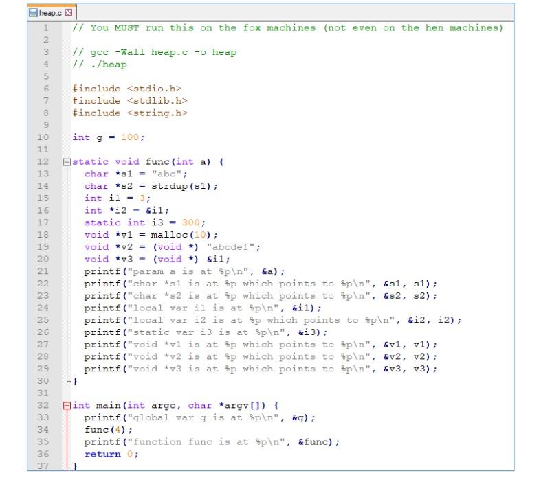 Solved // You MUST run this on the fox machines (not even on | Chegg.com
