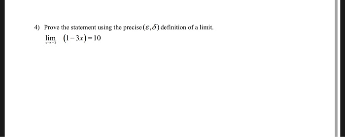 Solved 4) Prove the statement using the precise (8,8) | Chegg.com