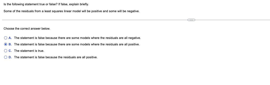 Solved Is the following statement true or false? If false, | Chegg.com