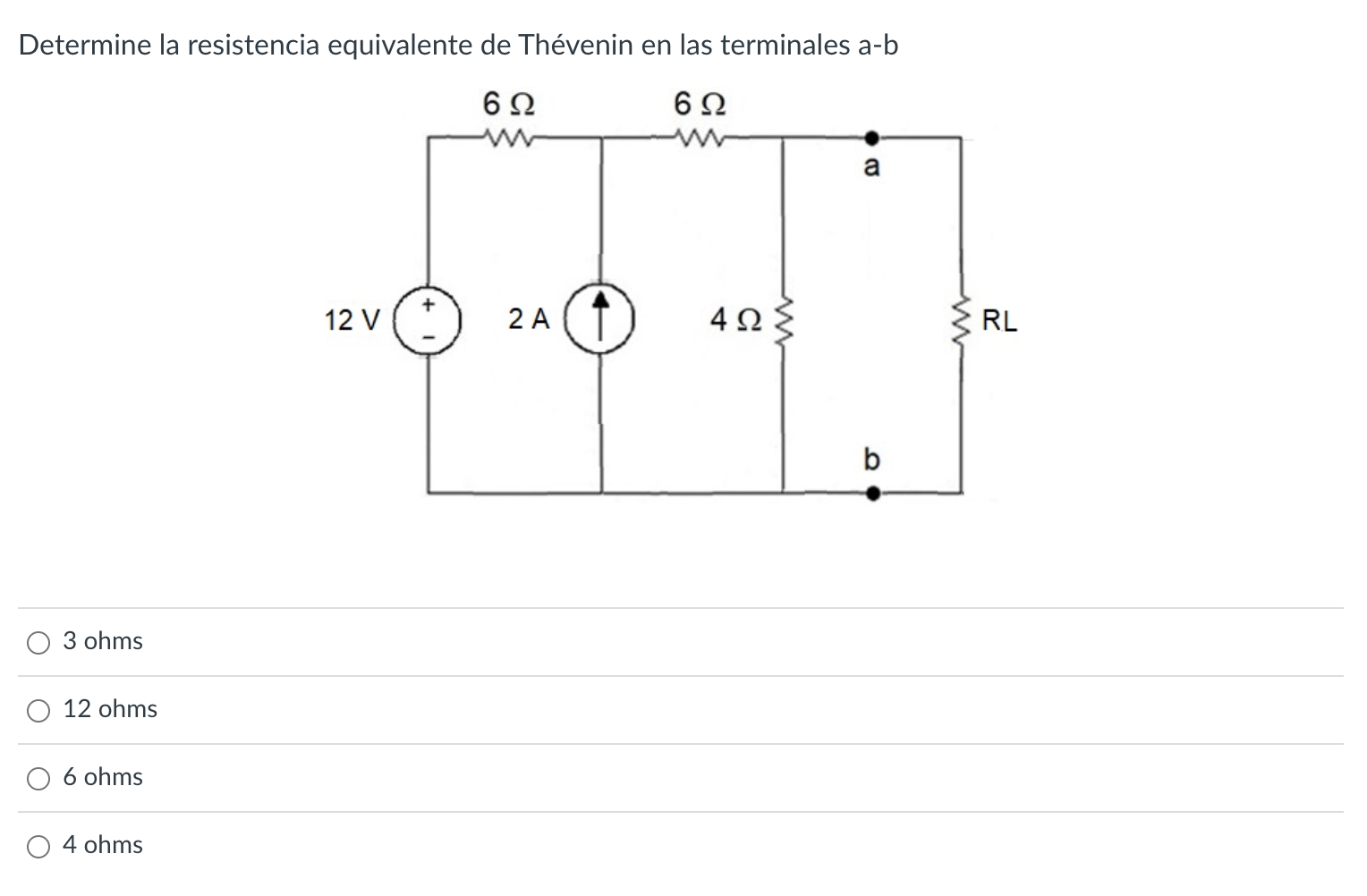 Solved Determine la resistencia equivalente de Thévenin en | Chegg.com