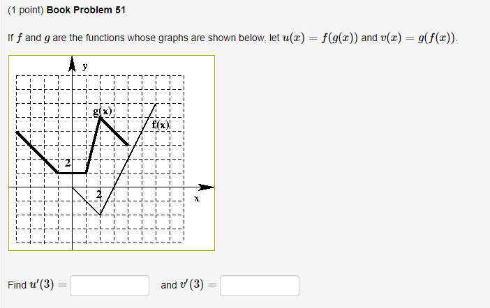 Solved (1 point) Book Problem 51 If f and g are the | Chegg.com
