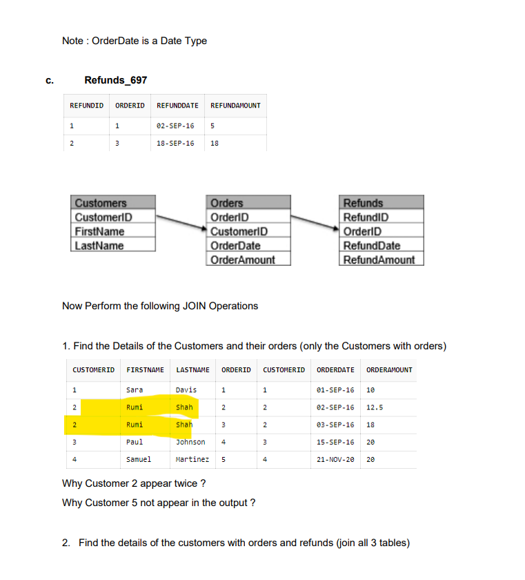 Solved Perform the following operations using ORACLE and | Chegg.com