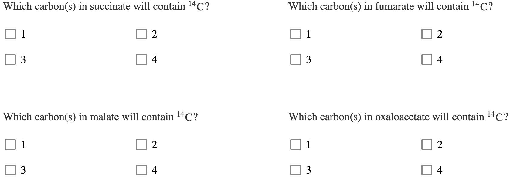 Solved The citric acid cycle is shown. The methyl carbon in | Chegg.com