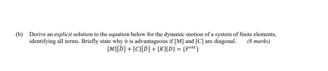 (b) Derive an explicit solution to the equation below | Chegg.com