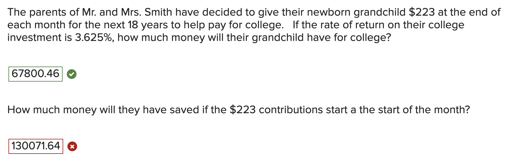 Solved The parents of Mr. and Mrs. Smith have decided to | Chegg.com