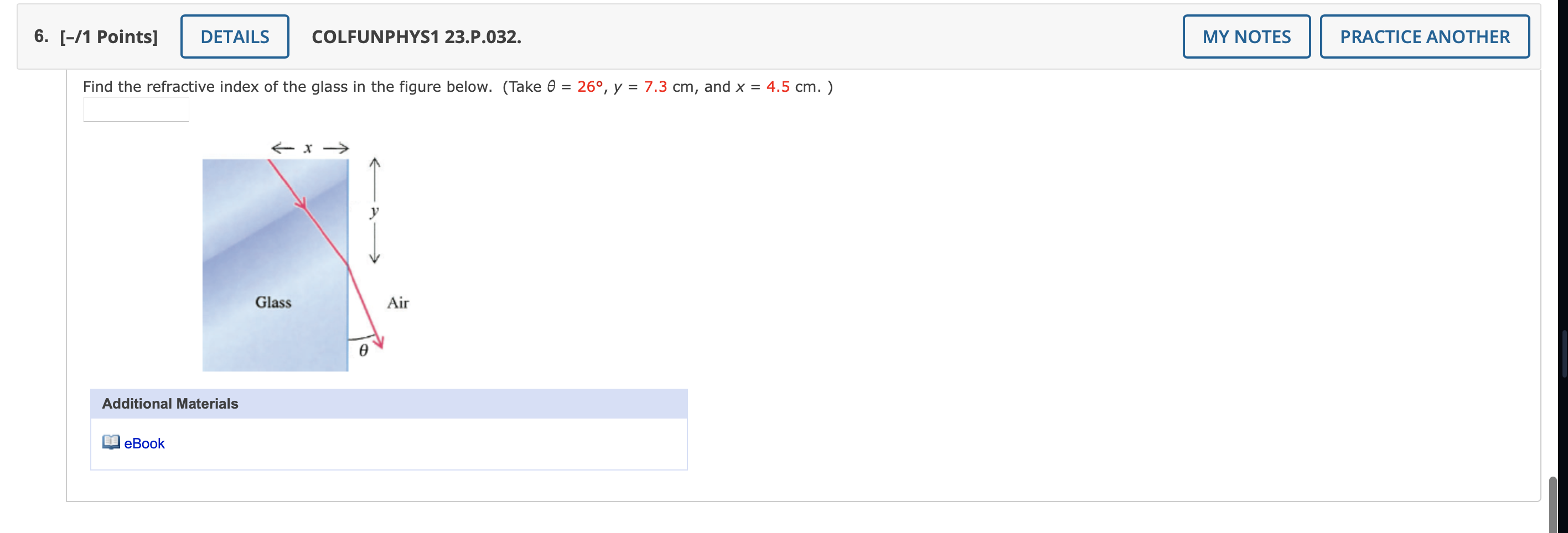 Solved Find the refractive index of the glass in the figure | Chegg.com