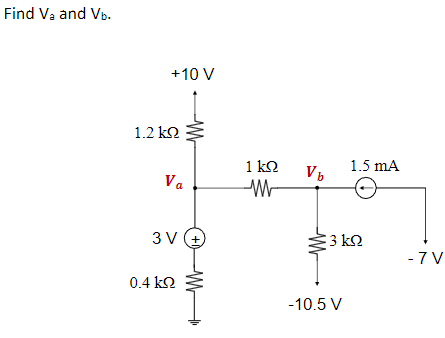 Solved Find Va and Vb. | Chegg.com