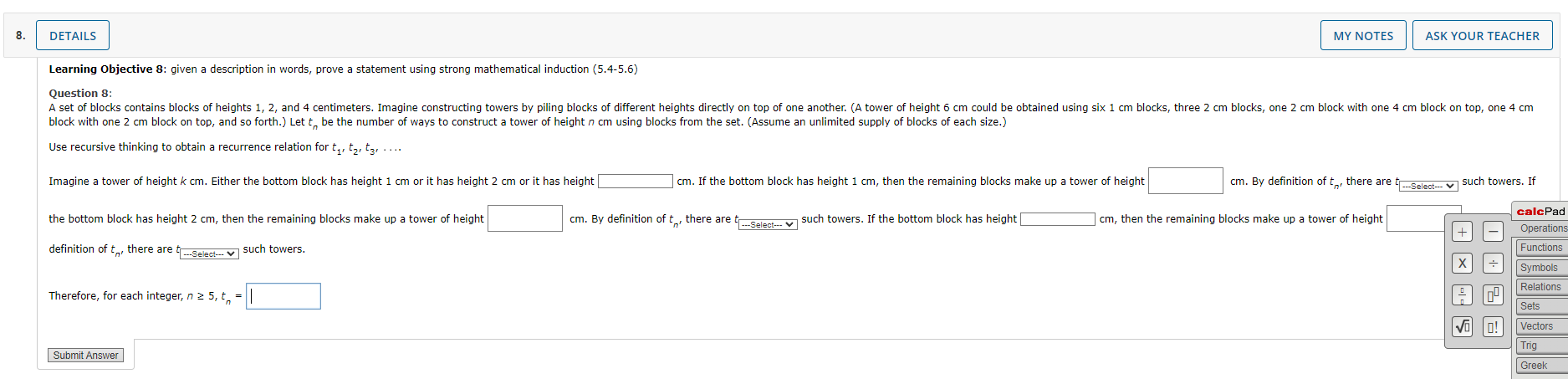 Solved Learning Objective 8: given a description in words, | Chegg.com