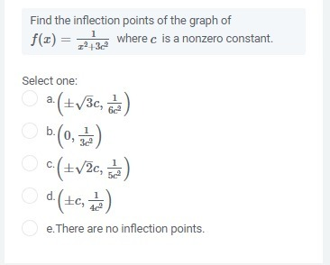 Solved Find the inflection points of the graph of | Chegg.com