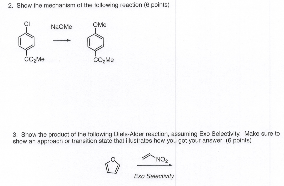 Solved 2. Show the mechanism of the following reaction (6 | Chegg.com