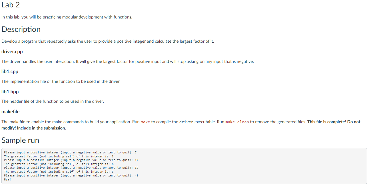 Solved Please input a positive integer (input a negative | Chegg.com