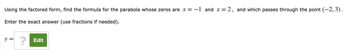 Solved Using the factored form, find the formula for the | Chegg.com