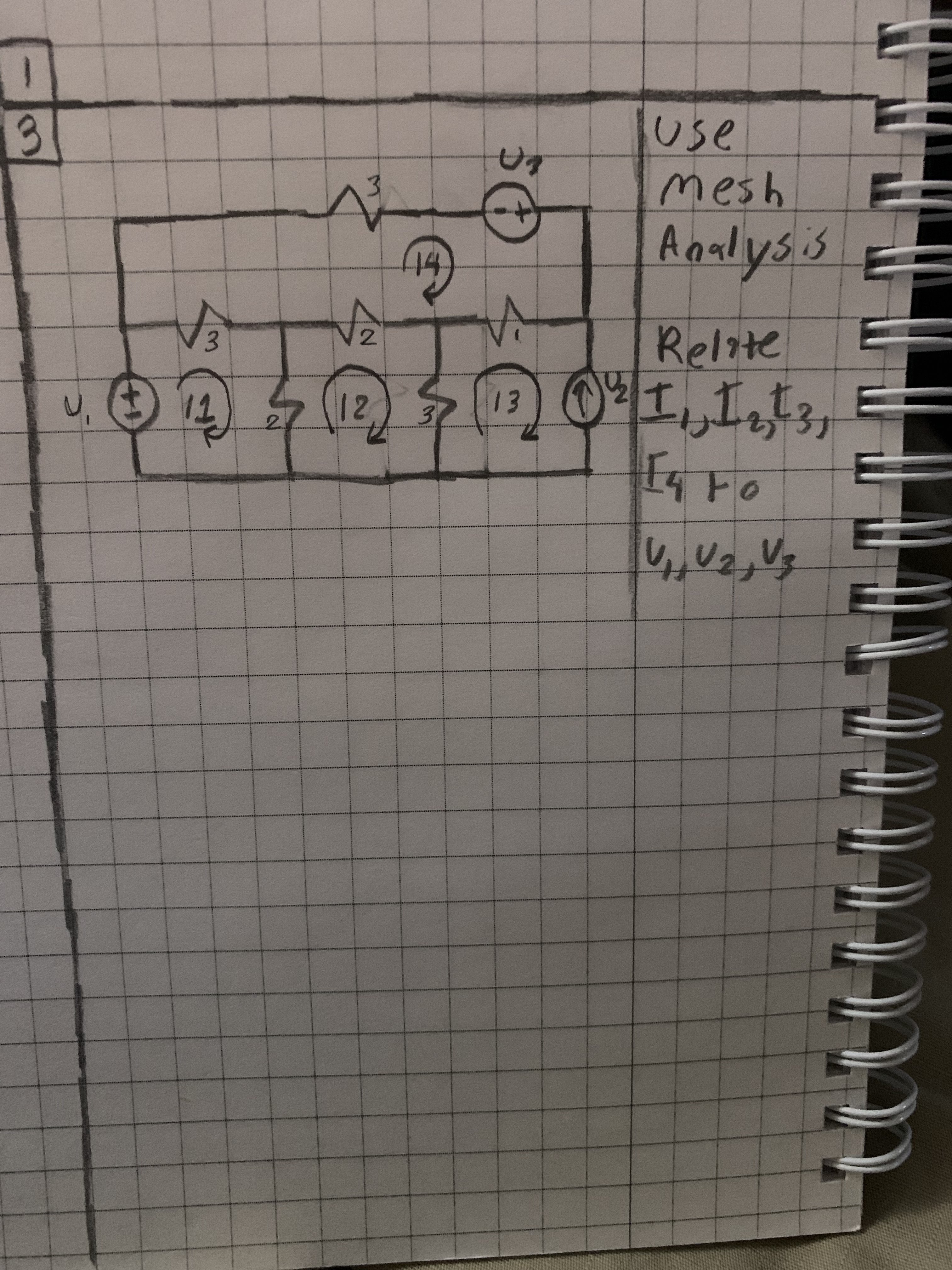 Solved Using Mesh Analysis Relate I1i2i3i4 ﻿to U1u2u3 
