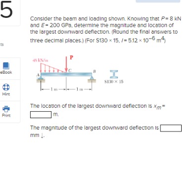 Solved Consider the beam and loading shown. Knowing that | Chegg.com