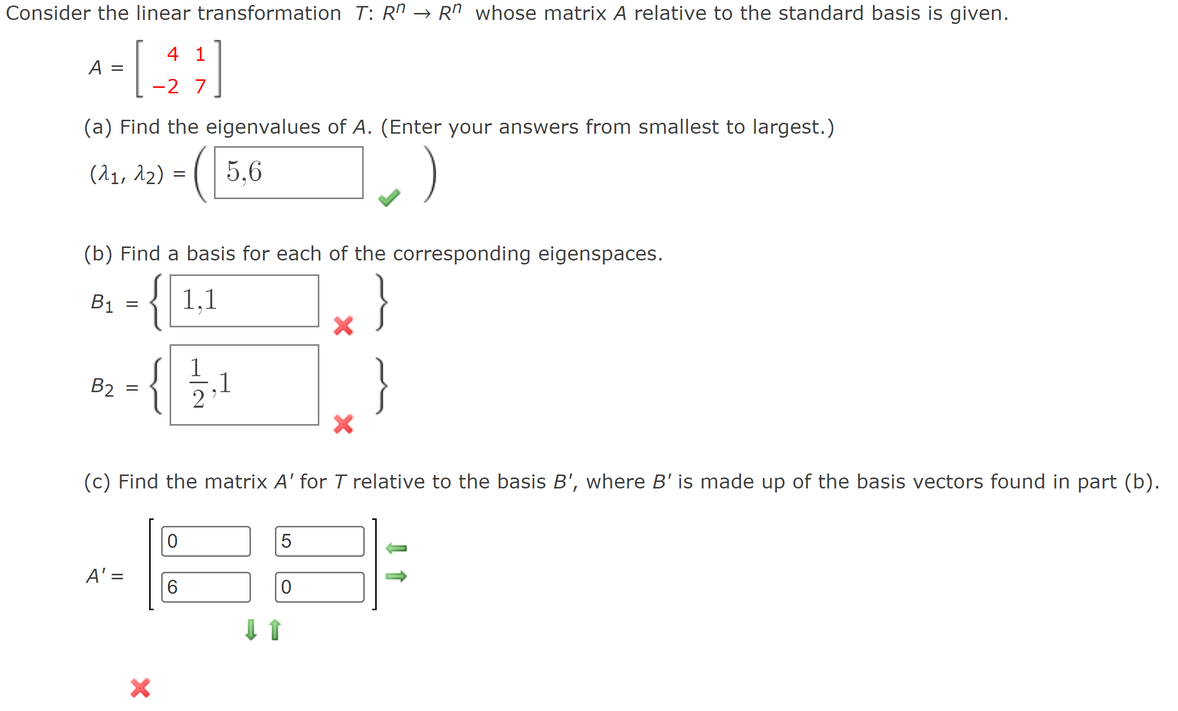 Solved Consider the linear transformation T:Rn→Rn ﻿whose | Chegg.com