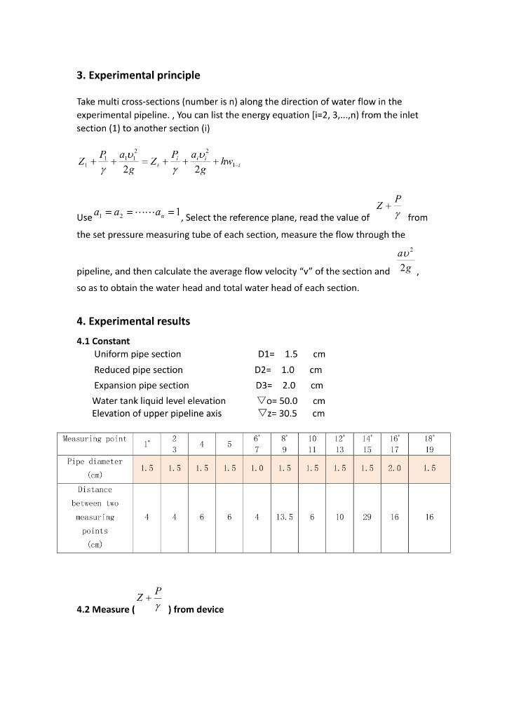 Solved Constant flow energy equation of incompressible fluid | Chegg.com
