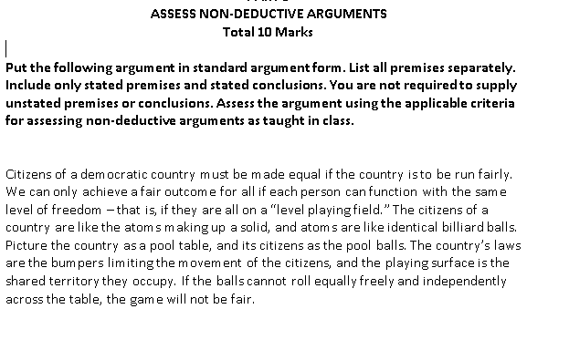 Use these steps: Step 1: Standard Argument Form Step | Chegg.com