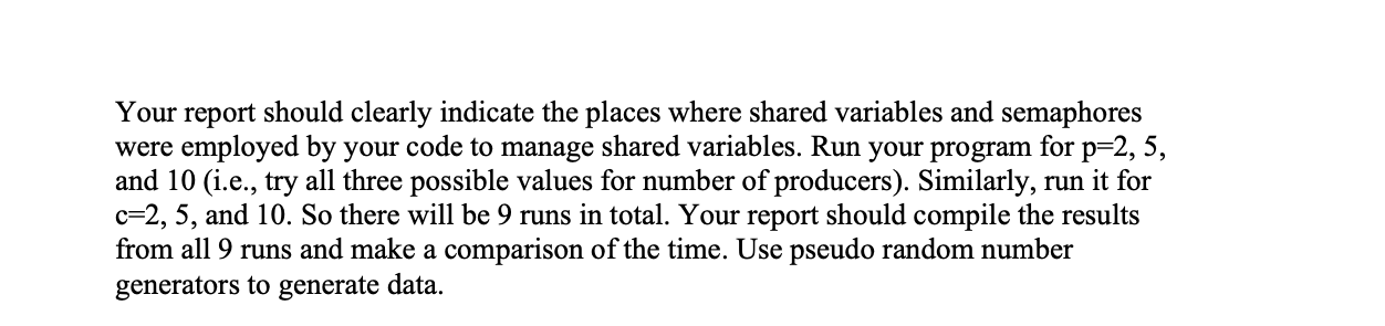 Solved Problem 1: Producer-Consumer Problem Here, we have a | Chegg.com