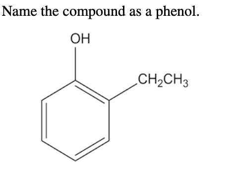 Solved Name the compound as a phenol. | Chegg.com