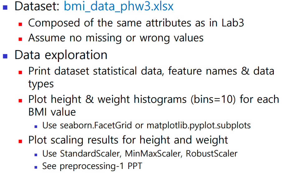 . Dataset: bmi_data_phw3.xlsx Composed of the same | Chegg.com