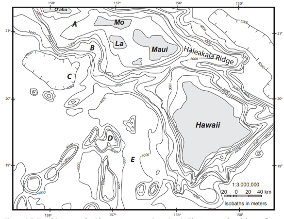 Solved What is the contour interval of the Hawaii map? | Chegg.com