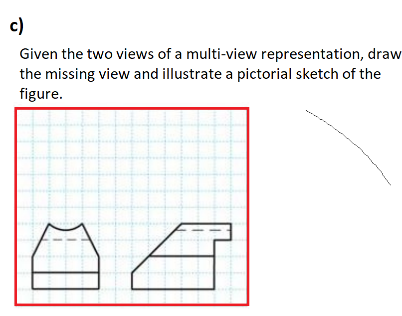 Solved c) Given the two views of a multi-view | Chegg.com