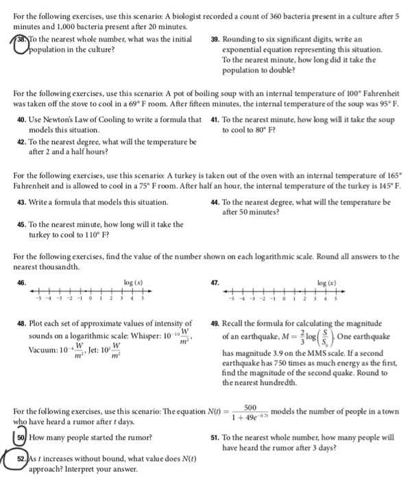 Solved For the following exercises, use this scenario: A | Chegg.com
