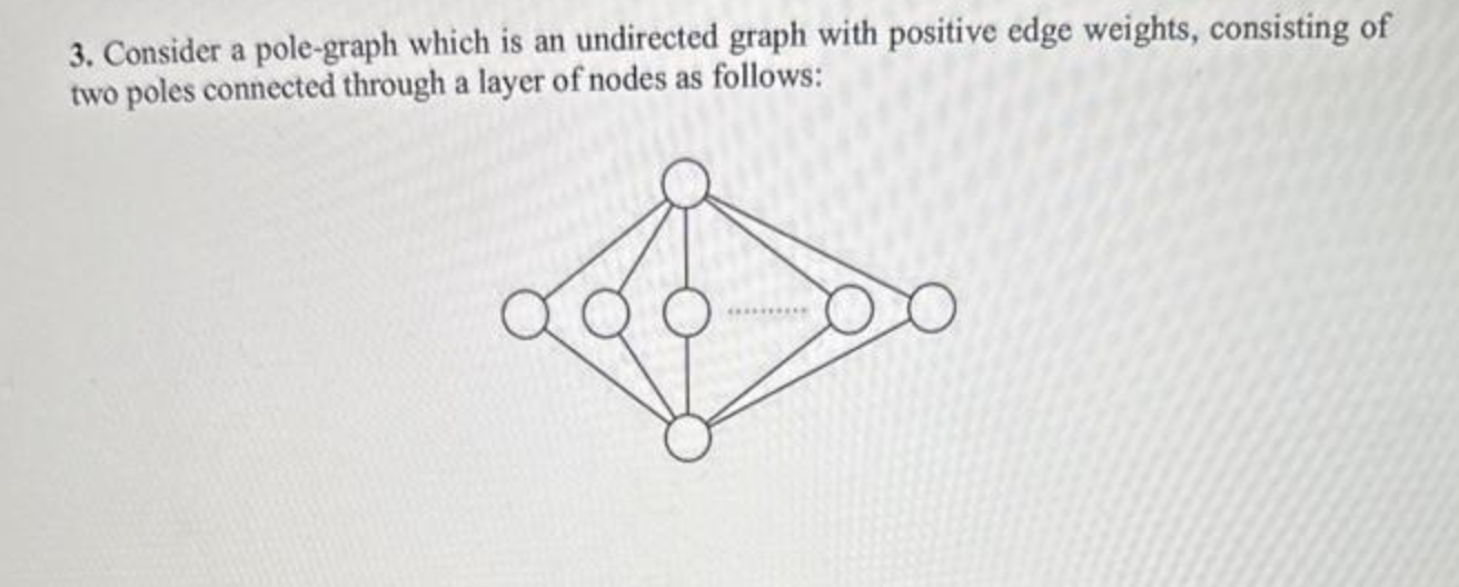 Solved We call such a graph a pole graph. Assume you are | Chegg.com