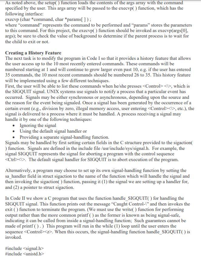 Solved Objectives: Build your own shell. Background: This | Chegg.com