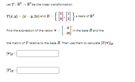 Solved Let T:R2→R2 ﻿be the linear | Chegg.com