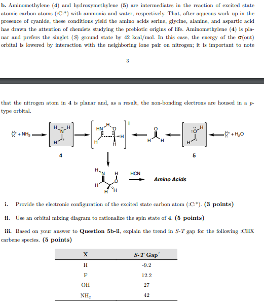 b. Aminomethylene (4) and hydroxymethylene (5) are | Chegg.com