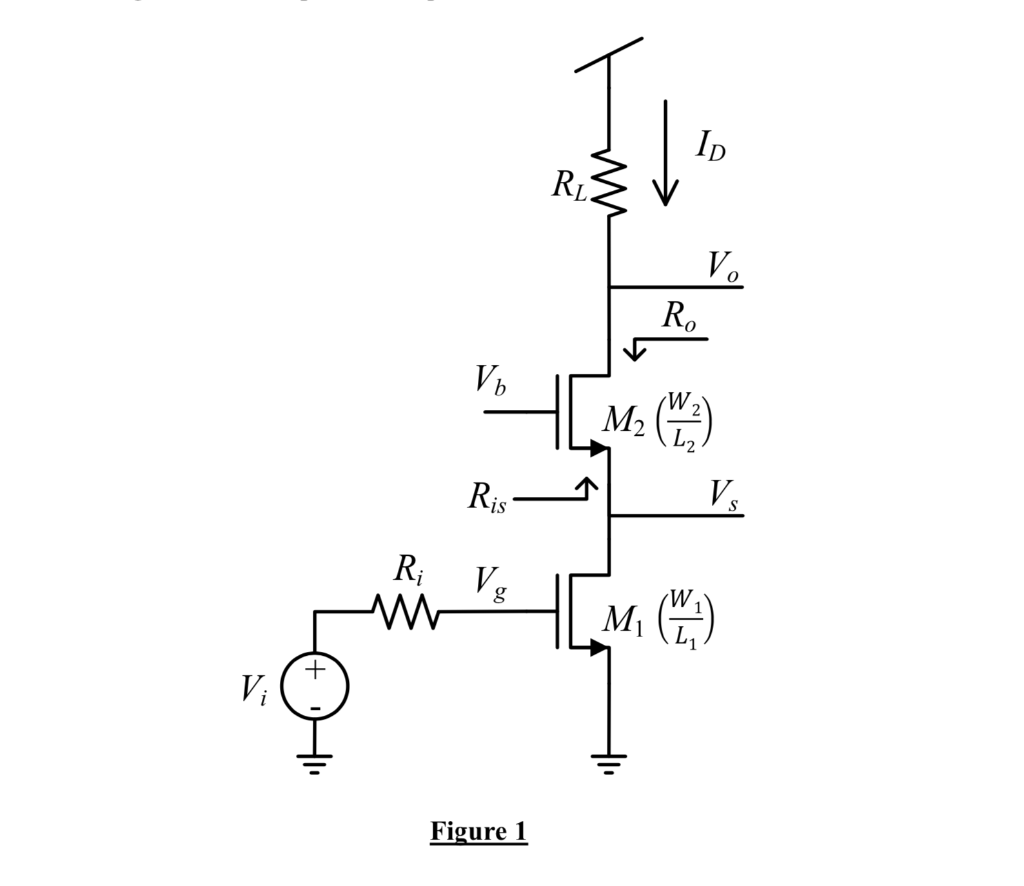 1. (a) A common-source amplifier with input Vg | Chegg.com