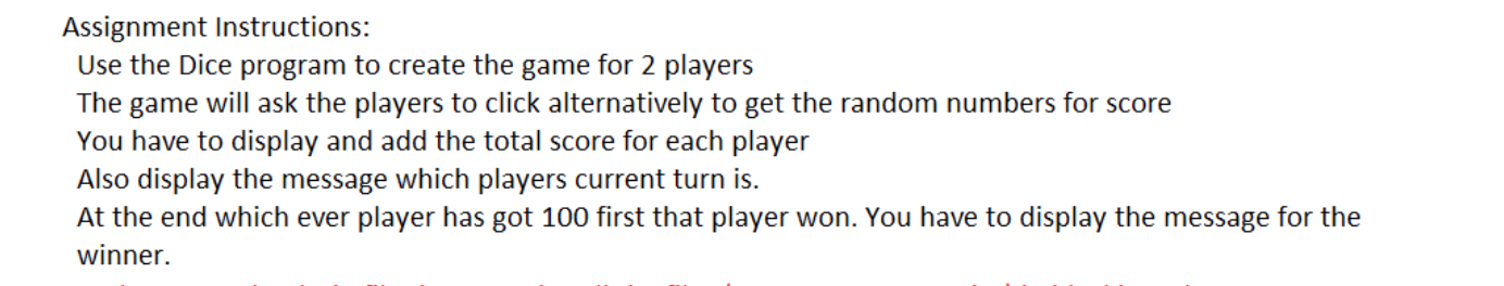 Solved Assignment Instructions: Use the Dice program to | Chegg.com