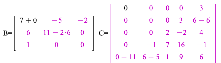 Solved The matrices are given: Calculate by hand | Chegg.com