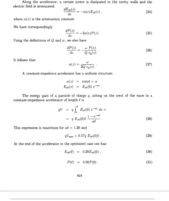 Solved 4 TRAVELLING- AND STANDING-WAVE LINEAR ACCELERATORS | Chegg.com