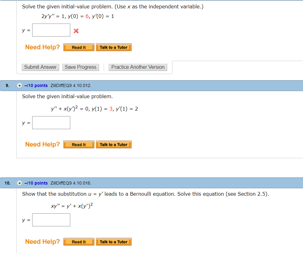 Solved Solve the given initial-value problem. (Use x as the | Chegg.com