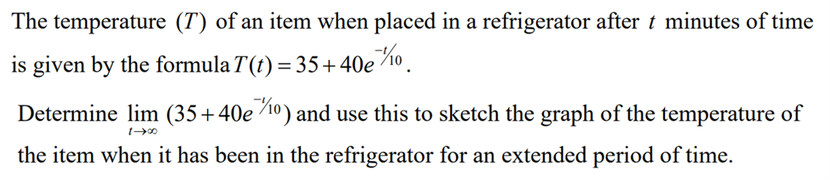 Solved The temperature (7) of an item when placed in a | Chegg.com