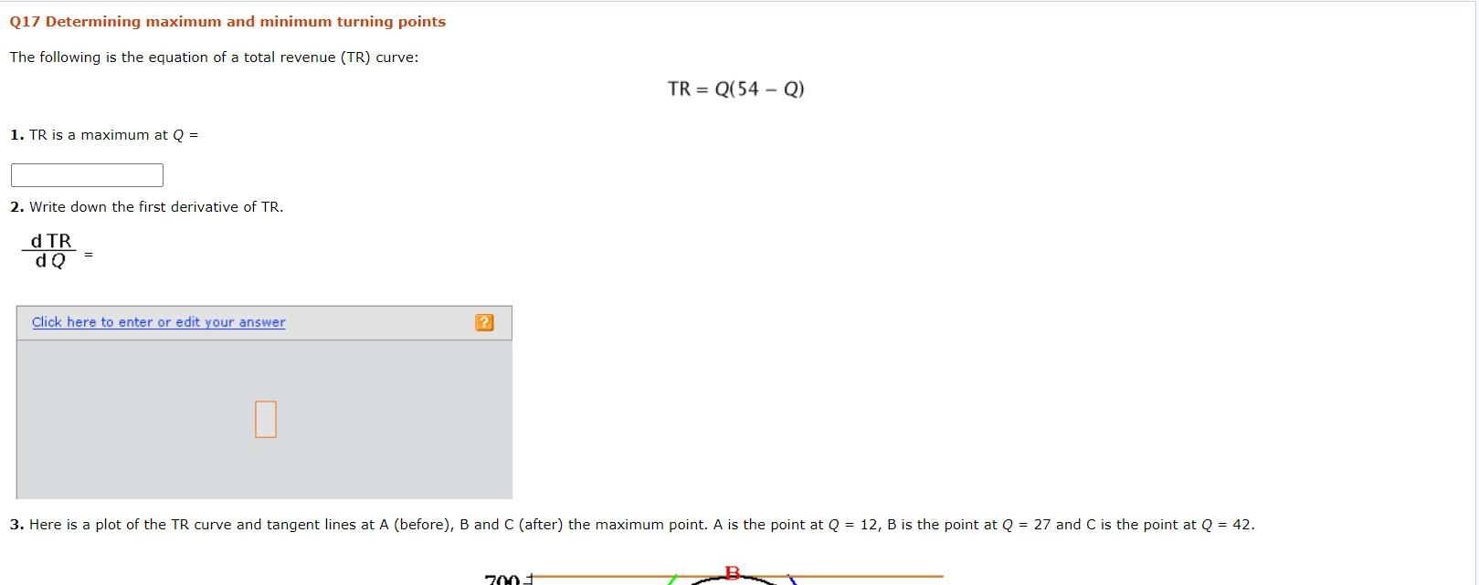 Solved Q17 Determining maximum and minimum turning points | Chegg.com