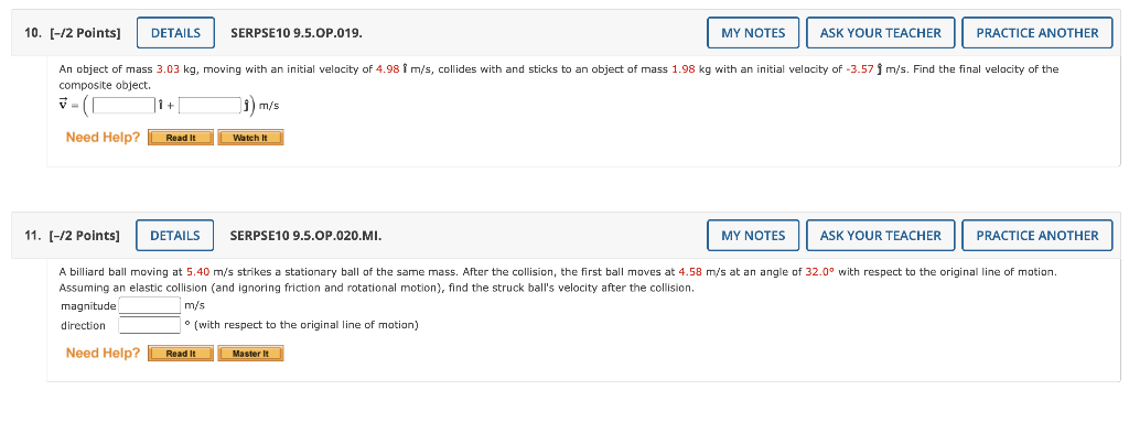 [-/2 Points] SERPSE10 9.5.OP.019. composite object. | Chegg.com