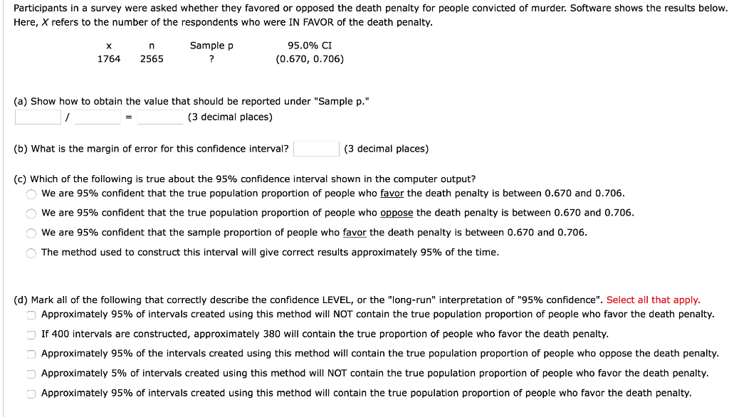 Solved Participants in a survey were asked whether they | Chegg.com