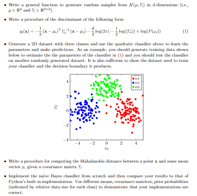 Solved - Write a general function to generate random samples | Chegg.com